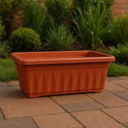 20 Inch Supreme Window Planter Terracotta Color